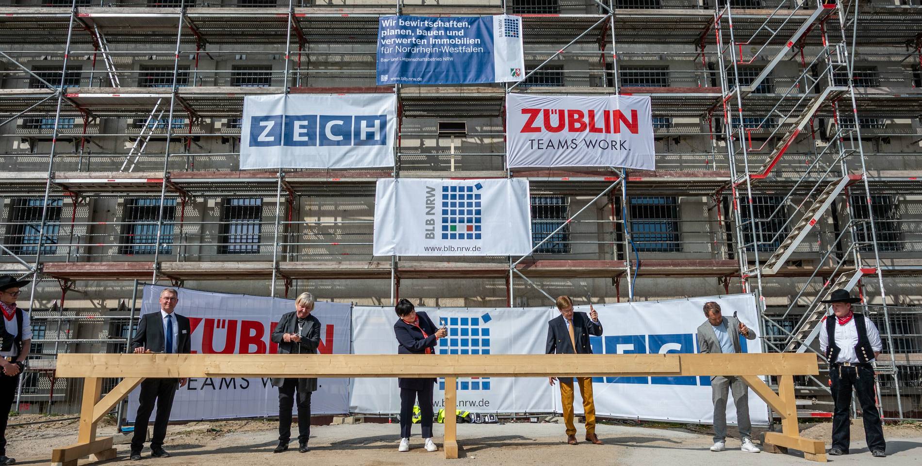 Richtfest beim neuen JVA Gebäude Willich I.