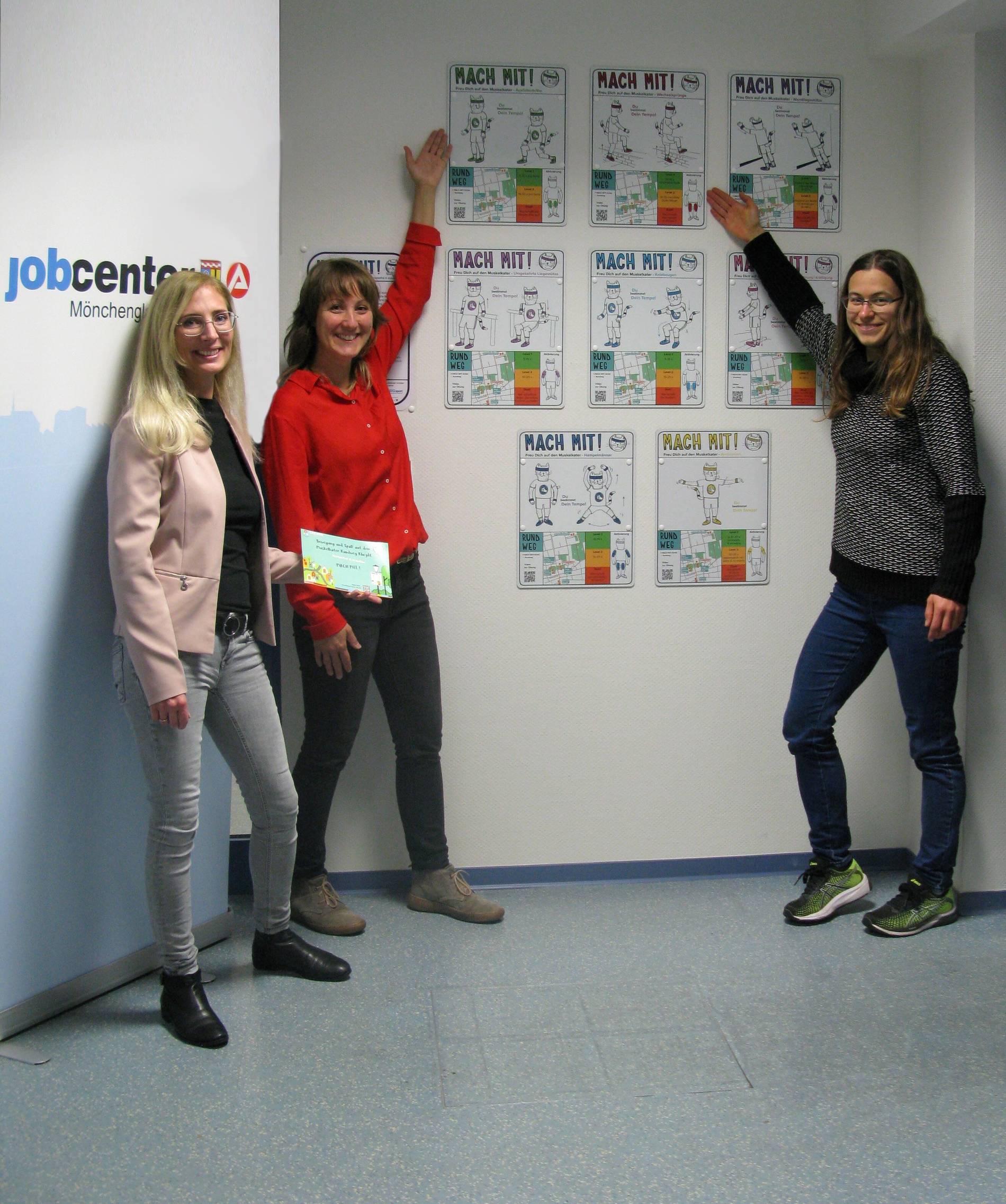 Muskelkater-Rundweg im Jobcenter Rheydt