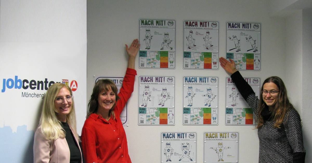 Muskelkater-Rundweg im Jobcenter Rheydt