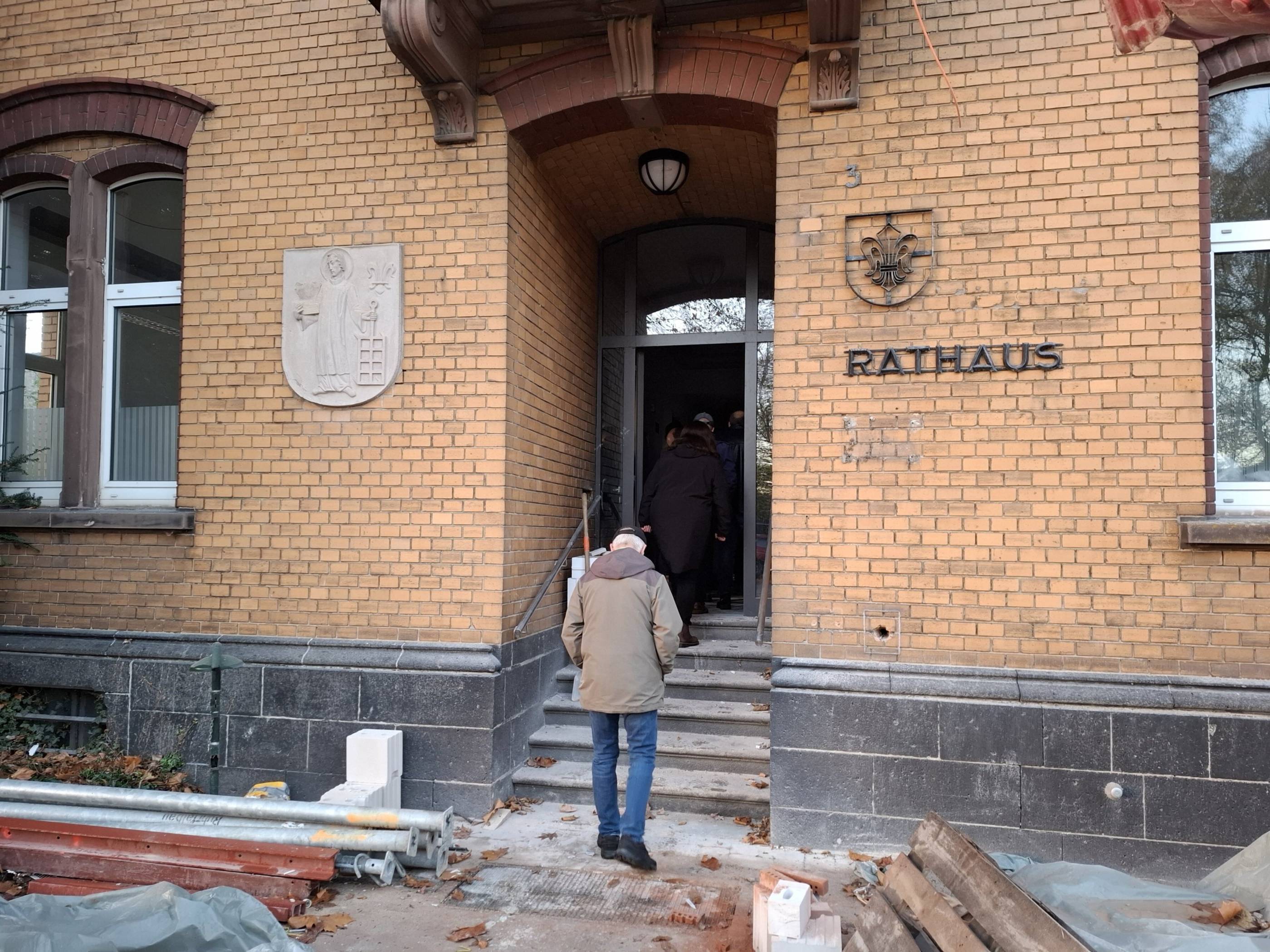 Bilder: Rohbau der Rathauserweiterung in Grefrath